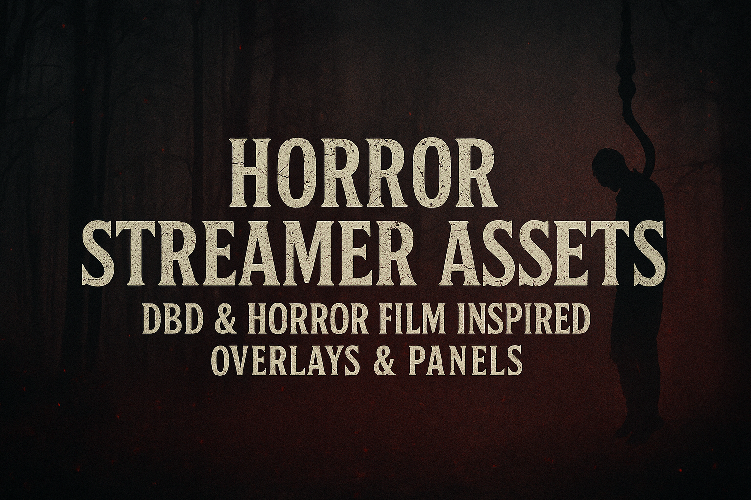 Horror Streamer Assets | DBD & Horror Film Inspired Overlays & Panels ...