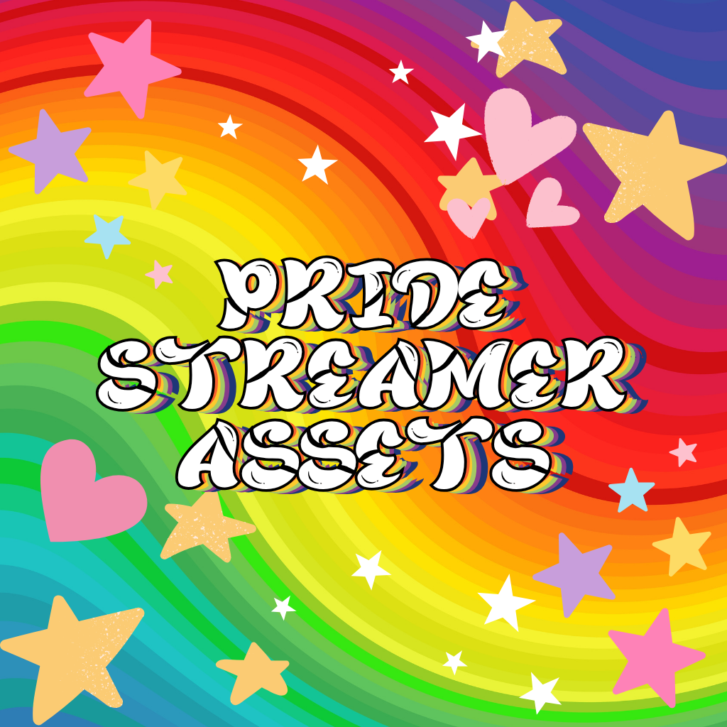 Pride Streamer Assets | Colorful, Inclusive & Fun Designs – Giggles Designs